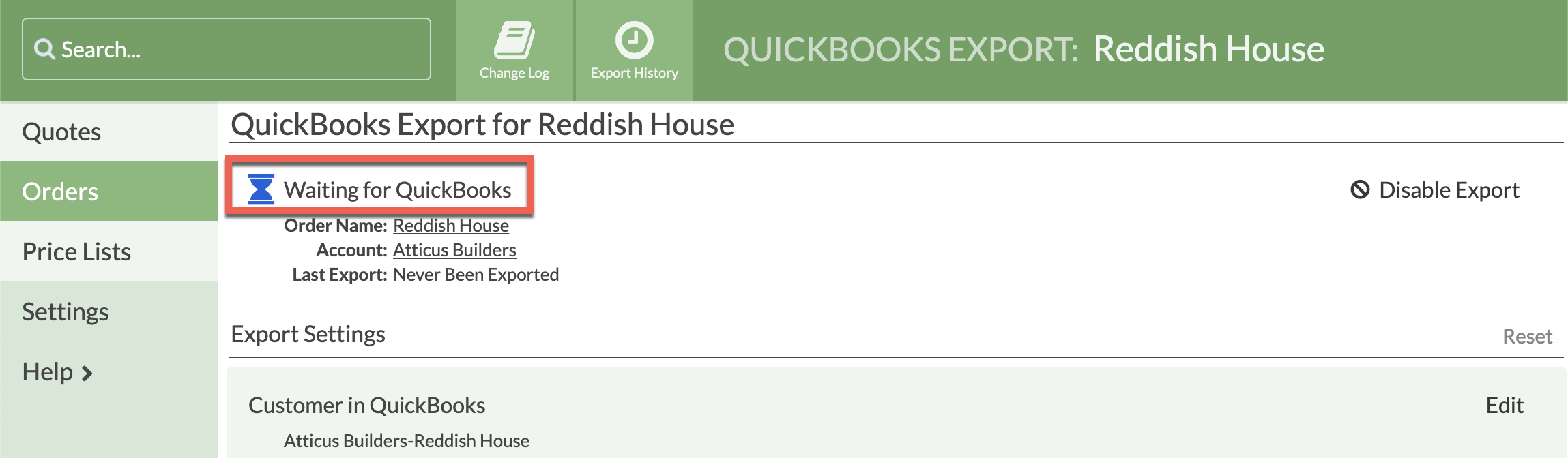 Update Exported CounterGo Orders In QuickBooks Desktop